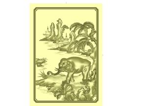 Tranh Con Voi Cnc File Jdp