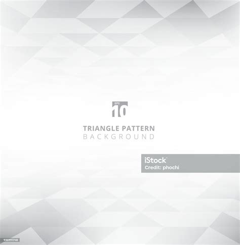 회색과 흰색 색상 배경 텍스처에 추상적인 관점 삼각형 패턴입니다 형상 기술 요소입니다 0명에 대한 스톡 벡터 아트 및 기타 이미지 0명 가리기 개념 Istock
