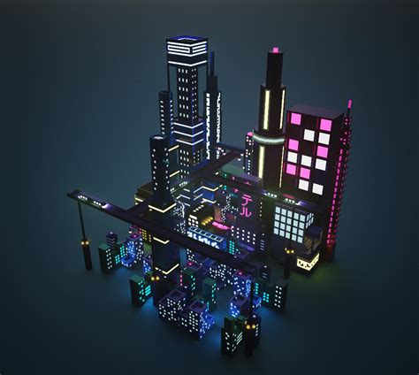 Artstation City Chunk Voxel