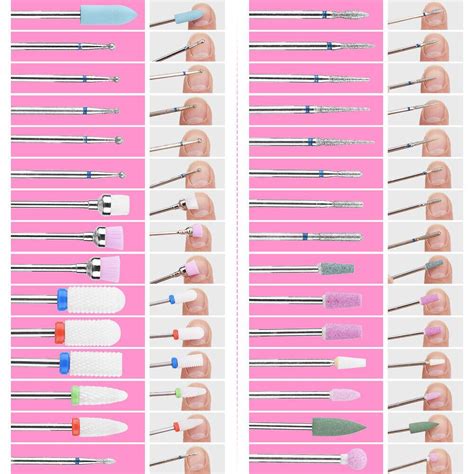 30pcs Set With Storage Box Nail Drill Bit Electric Manicure