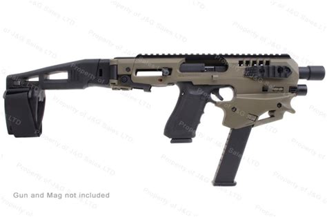 Caa Mck Glock Micro Conversion Kit Chassis With Brace Green New J
