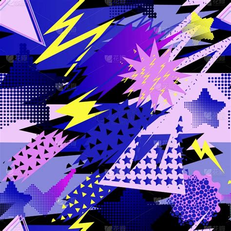 男孩 抽象 女孩 四方连续纹样 几何形状 纺织品 图像 矢量 式样 重复素材 花瓣网