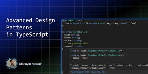advanced design patterns in typescript dev community