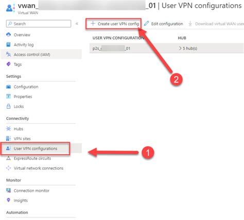 multi region azure p2s vpn azure ad authentication and intune