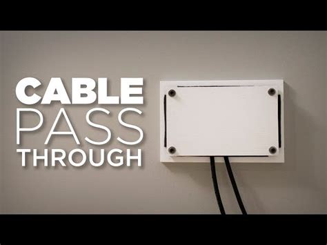 Cable Wall Pass Through Tube What Are Best Practices To Run Wires From