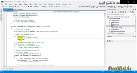 آموزش 5 Entity Framework در سی شارپ پرووید