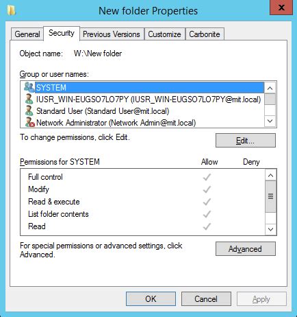Protecting Subfolders From Deletion MIT Consulting