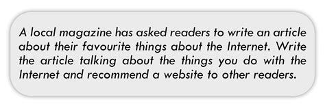 How To Write An Article For Fce Writing Kse Academy