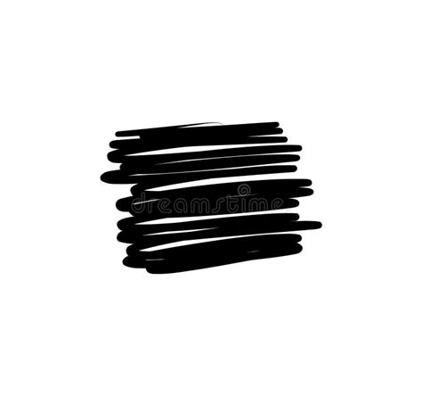 Scribble Pen Strokes Doodle Pencil Scratch Vector Freehand Shapes