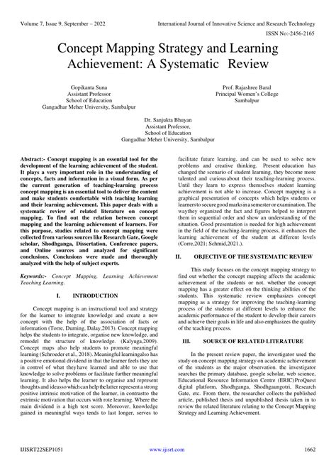 Pdf Concept Mapping Strategy And Learning Achievement A Systematic Review