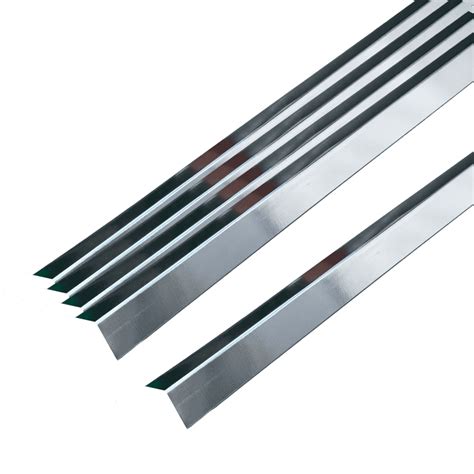 Suspended Ceiling Grid Polished Chrome Mirror Perimeter Angle Trim Edge