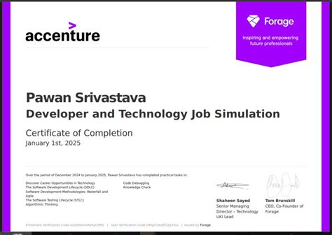 accenture forage softwaredevelopment devops careergrowth pawan
