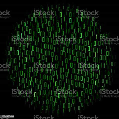 Vector Illustration Of Globe With Binary Code Stock Illustration
