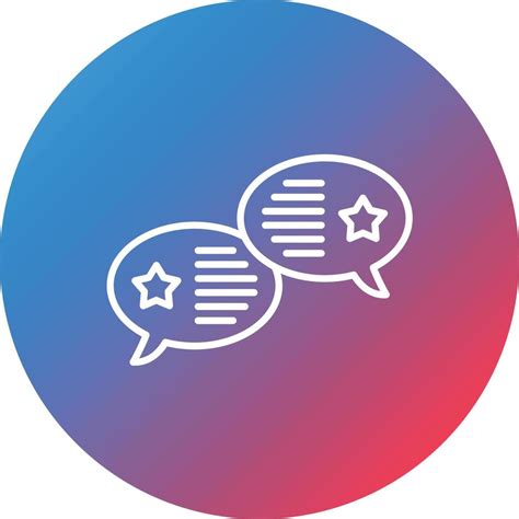 Testimonials Line Gradient Circle Background Icon 16856939 Vector Art At Vecteezy