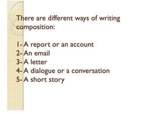 How To Write A Good Composition PPT