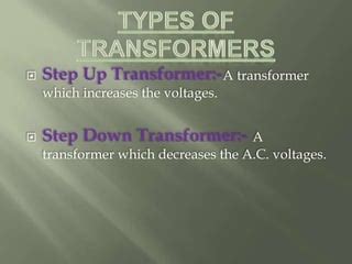 Transformers Ppt Class PDF