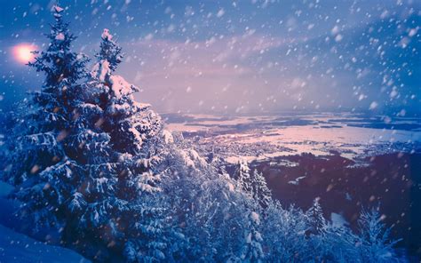 Download Snowfall Background Wallpapers Com