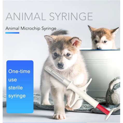 60pcs Fdx B Veterinary Transponder Syringe Rfid Microchip Injector