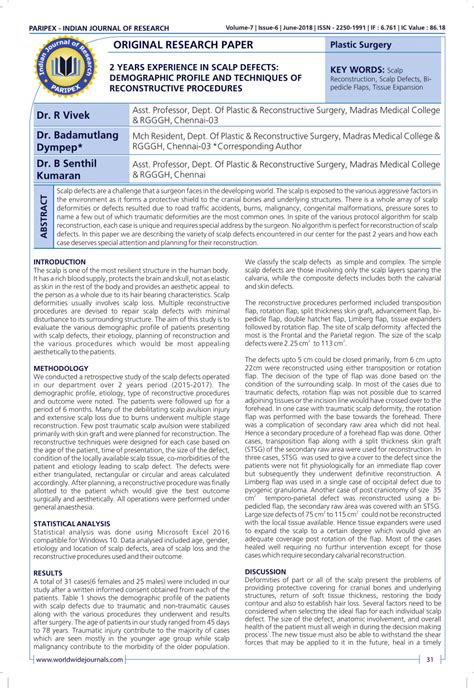 Pdf 2 Years Experience In Scalp Defects Demographic Profile And