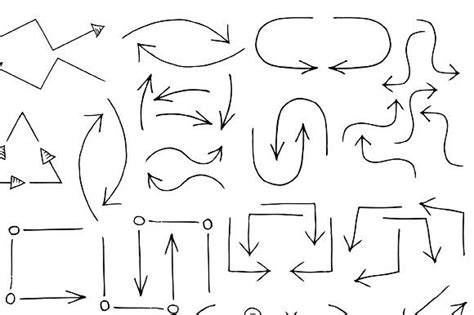 Doodle Flowchart Interface Elements Doodles Illustration Design