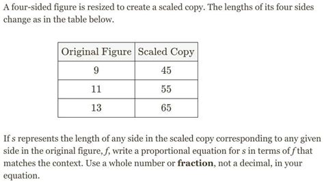 Solved Math Anyone Good With Ratios And Scaled Copies Thanks 8