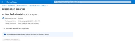 Sending Email With Microsoft Azure Sendgrid Docs Twilio