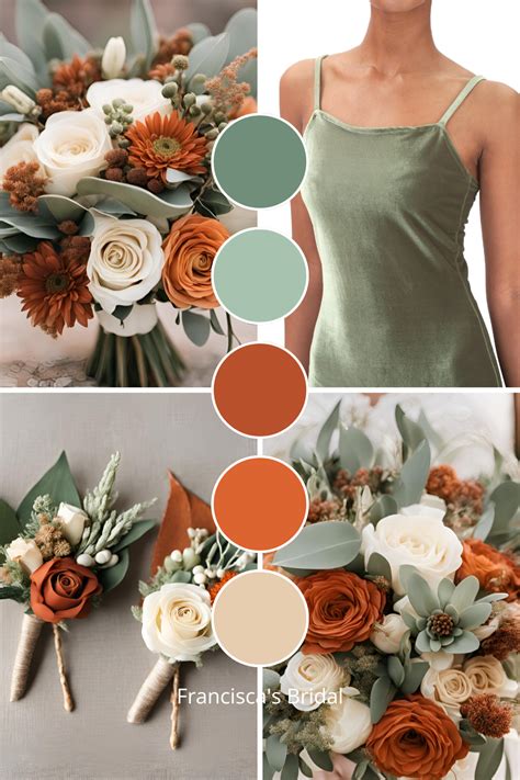 Sage Green And Orange Wedding Vibrant Colors For A Timeless Celebration