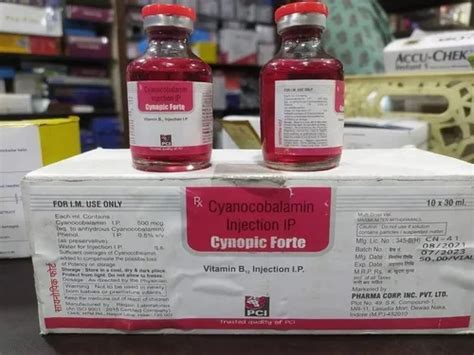 Cyanocobalamin Injection Ip 10x30 Ml At ₹ 250vial In Nagpur Id