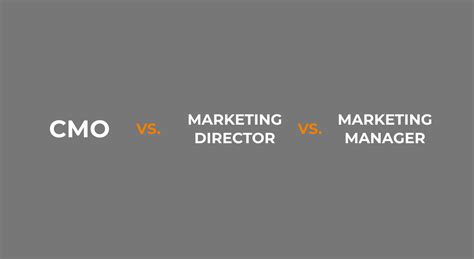 Whats The Difference Between A Cmo Marketing Director And Marketing Manager