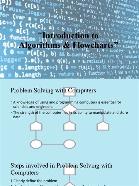 Introduction To: Algorithms & Flowcharts | PDF | Algorithms | Computer Program