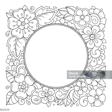 동부 전통의 프레임 헤나 문신 장식 패턴으로 양식화책 노트북 관 잡지 엽서 및 폴더에 대한 커버를 장식합니다 멘디 스타일의 꽃 테두리 0명에 대한 스톡 벡터 아트 및 기타