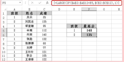 Excel中统计函数large用法和实例教程 天天办公网