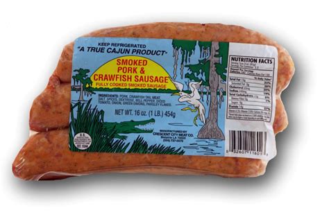 Crescent City Smoked Pork And Crawfish Sausage Nolacajun