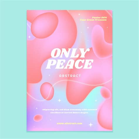 Free Vector Gradient 3d Abstract Poster Template