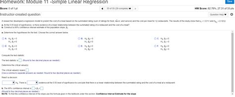Solved Homework Module 11 Simple Linear Regression Save