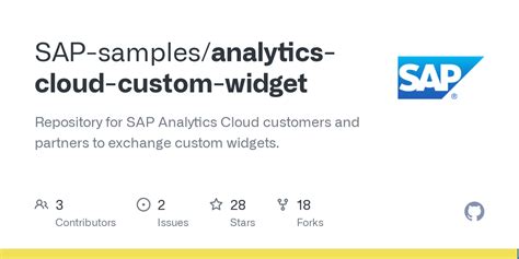 Github Sap Samplesanalytics Cloud Custom Widget Repository For Sap