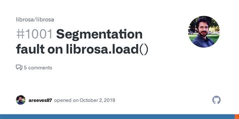 Segmentation Fault On Librosa Load Issue Librosa Librosa GitHub