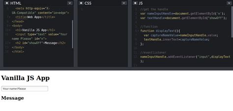 Vanilla Javascript