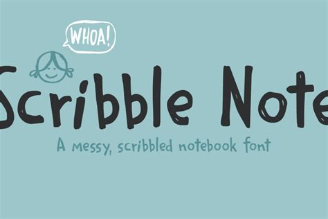 Scribble Note Font David Kerkhoff FontSpace