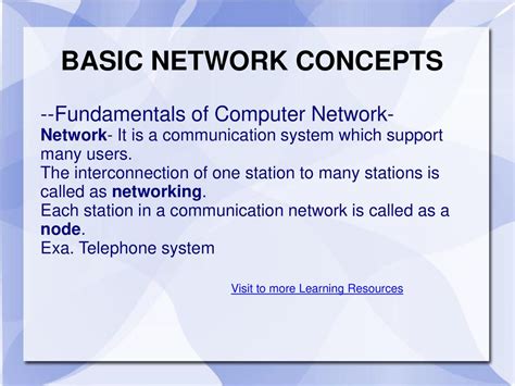 BASIC NETWORK CONCEPTS - ppt download