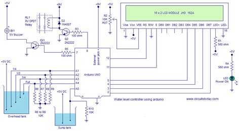 Water Level Indicator Circuit Diagram And Components