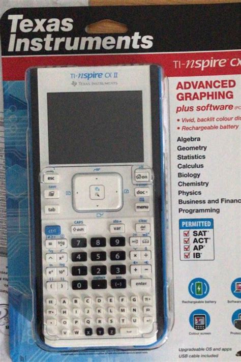Texas Instruments Ti Inspire Cx Ii Graphing Calculator Computers