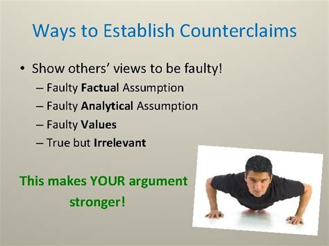 Claims And Counterclaims Elements Of Argument 1 Intro