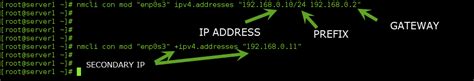 network configuration with nmcli on centos stream rhel linux