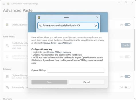 Microsoft PowerToys Advanced Paste Tool Overview