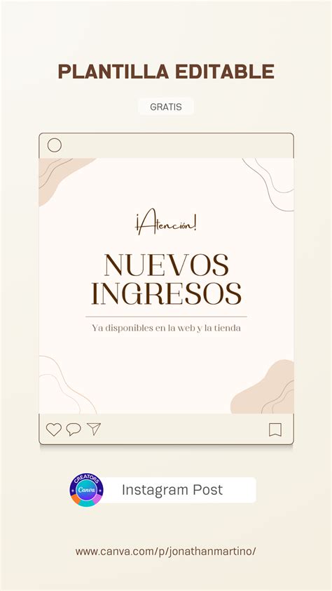 Plantilla Gratis Y Editable En Canva Para De Moda Beige Indumentaria