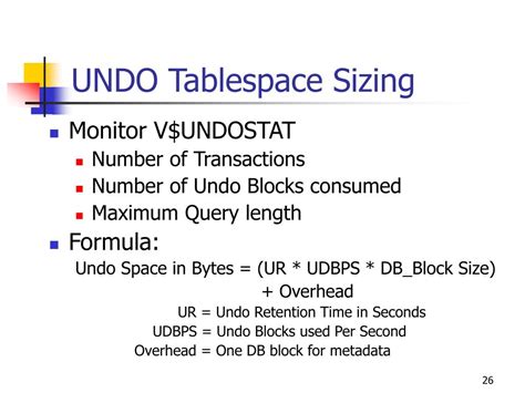 Ppt Understanding Oracle9 I Automatic Undo Management And Flashback Query Powerpoint