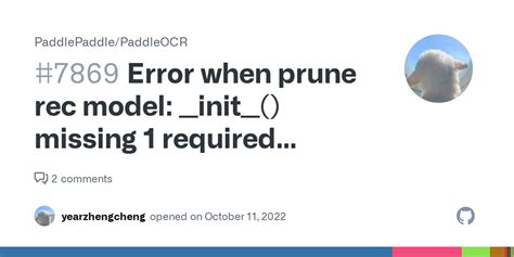 error when prune rec model init missing 1 required positional