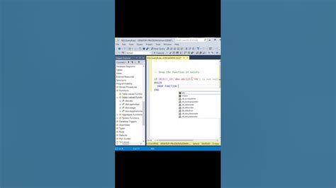 Drop A Function In Sql Server If It Exists Delete Function Youtube