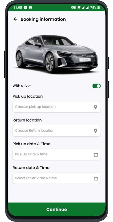 car rental app template in react native rentalcar by camelcasetechnology